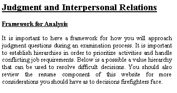 Judgment and Work Relations